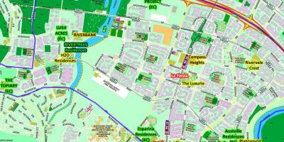 Singapur mapa - mapy Singapur (Singapur Republika)